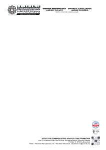 Letterhead Template – Office for Communication, Advocacy and Promotion