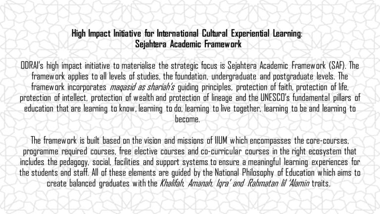 Sejahtera Academic Framework – Office of the Deputy Rector (Academic ...