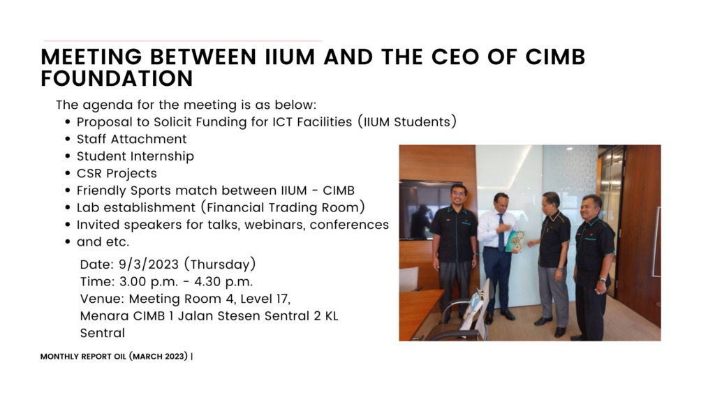 OIL PROGRAMME 2023 – Office of Industrial Links