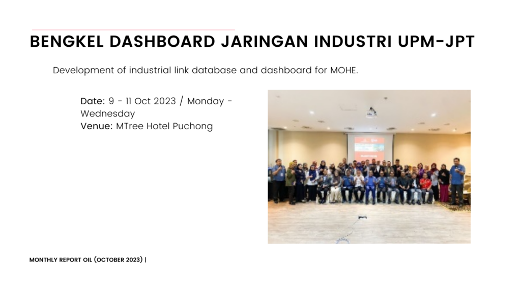 OIL PROGRAMME 2023 – Office of Industrial Links