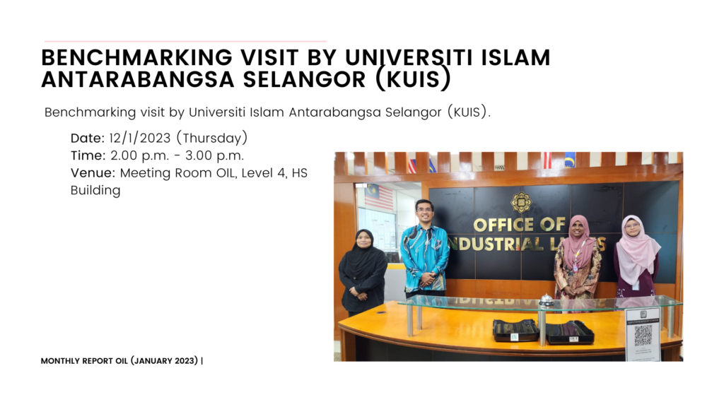 OIL PROGRAMME 2023 – Office of Industrial Links