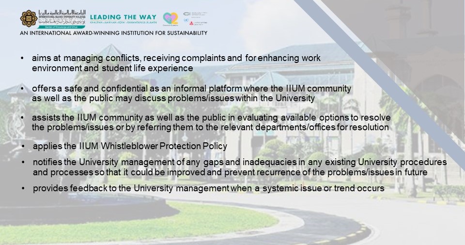 Function – OFFICE OF THE OMBUDSMAN (OMBUDS)